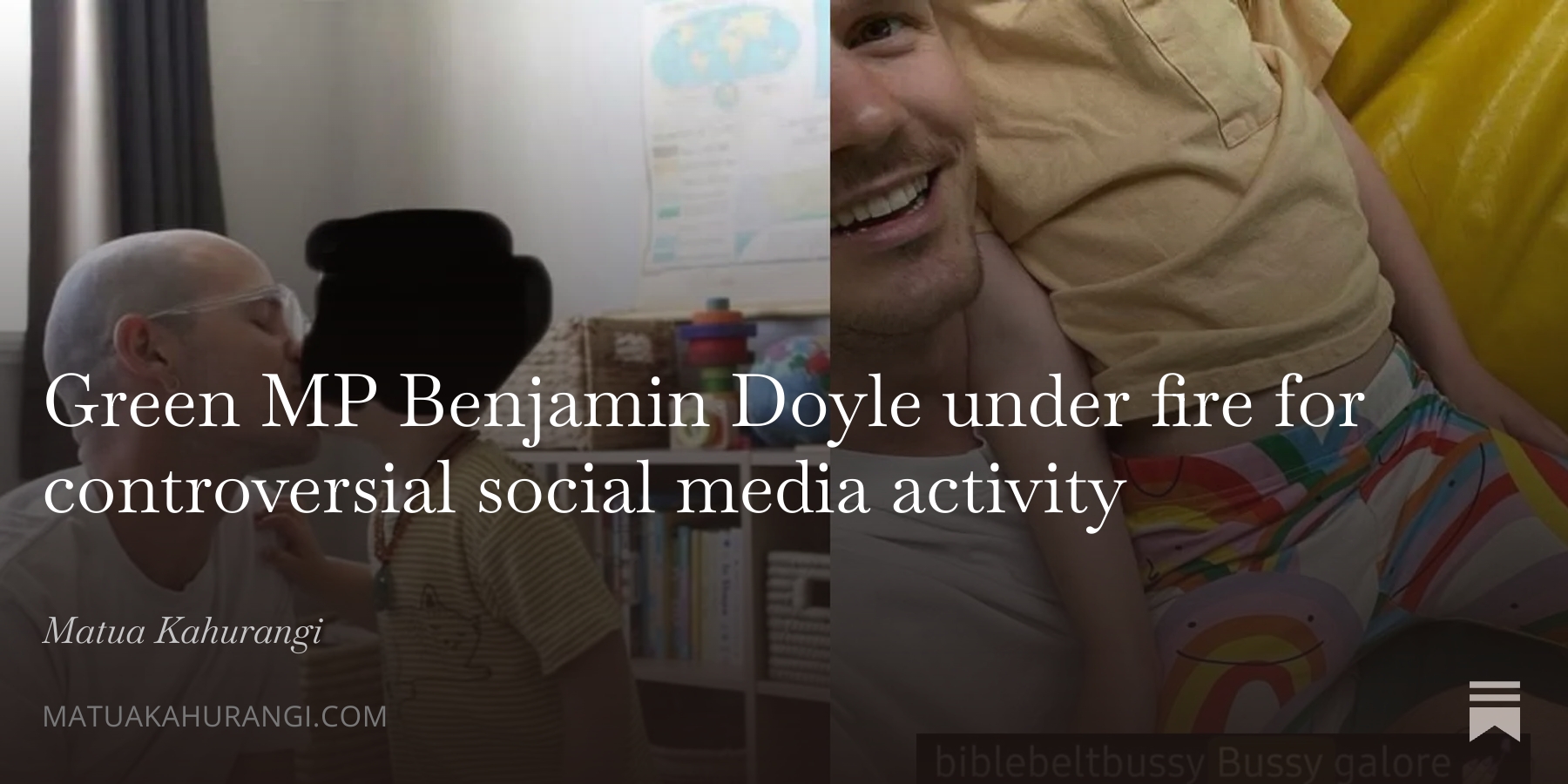 Green MP Benjamin Doyle under fire for controversial social media activity